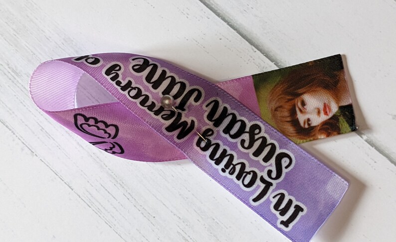 Custom Memorial Ribbons/awareness Ribbons 1 Dozen - Etsy
