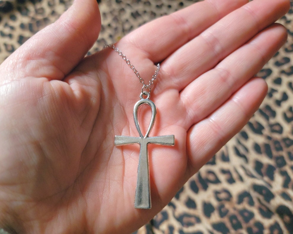 Isis Jewelry Box With Ankh Necklace Little Bronze Egyptian - Etsy