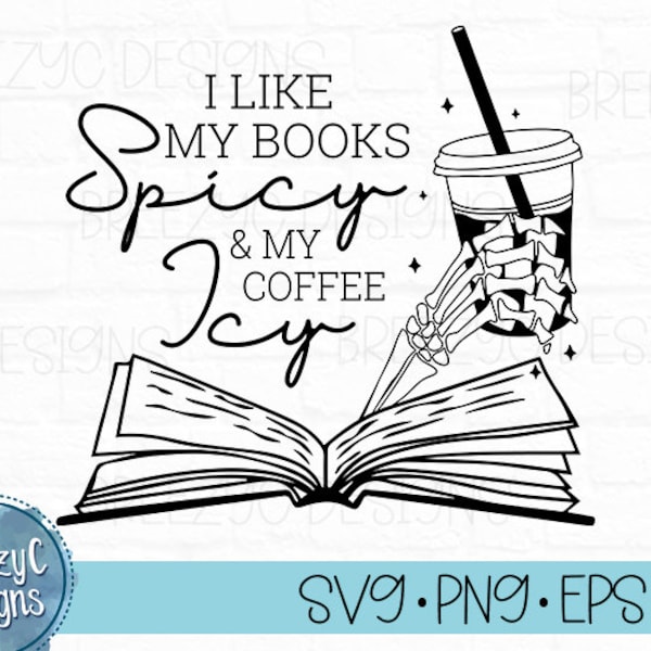 Spicy Book Svg - Etsy