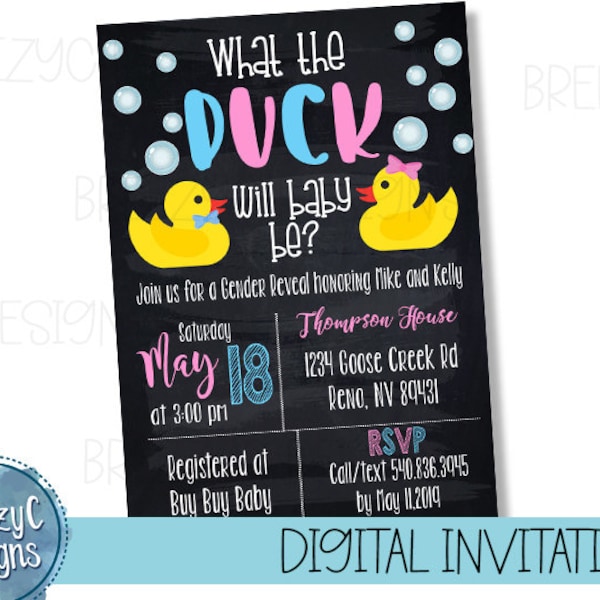 Duck Gender Reveal Party - Etsy