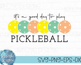 Hello Pickleball Svg Eps Dxf Png Instant Download Cut File - Etsy