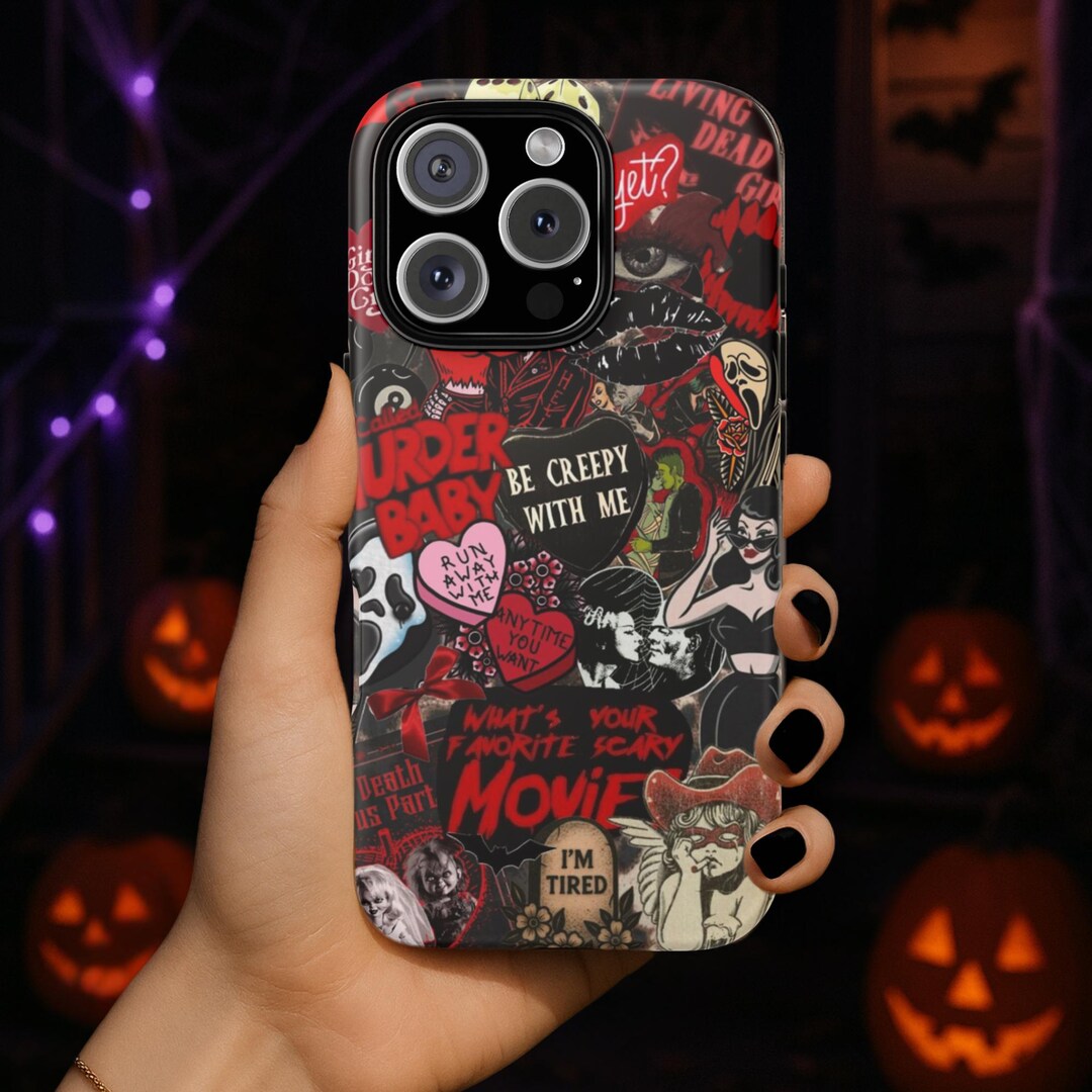 Creepy Scream Phone Case : Scary Movie Collage Phone Case, Horror Phone ...