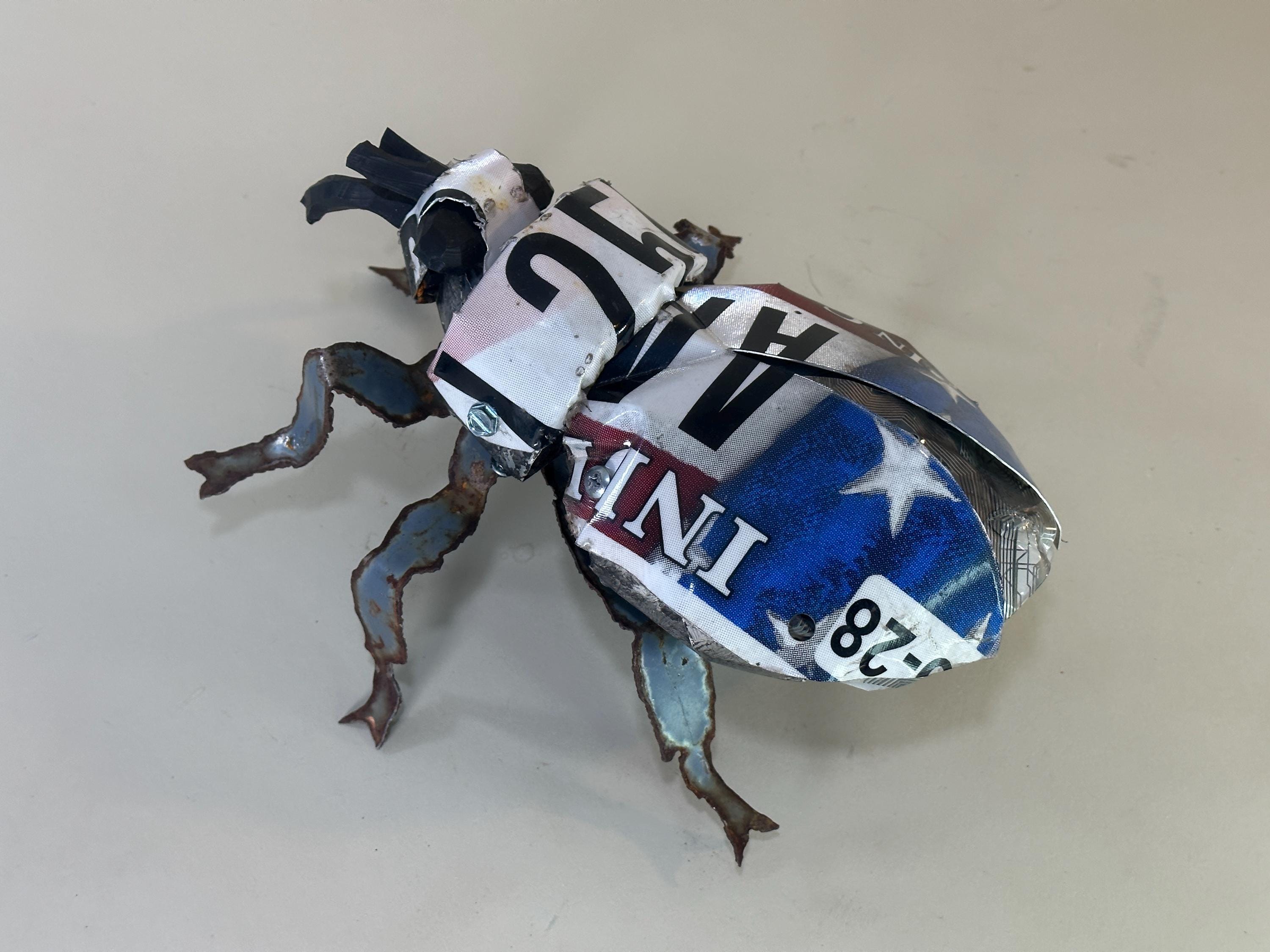 Found Object Beetle Bug Assemblage Sculpture - Etsy