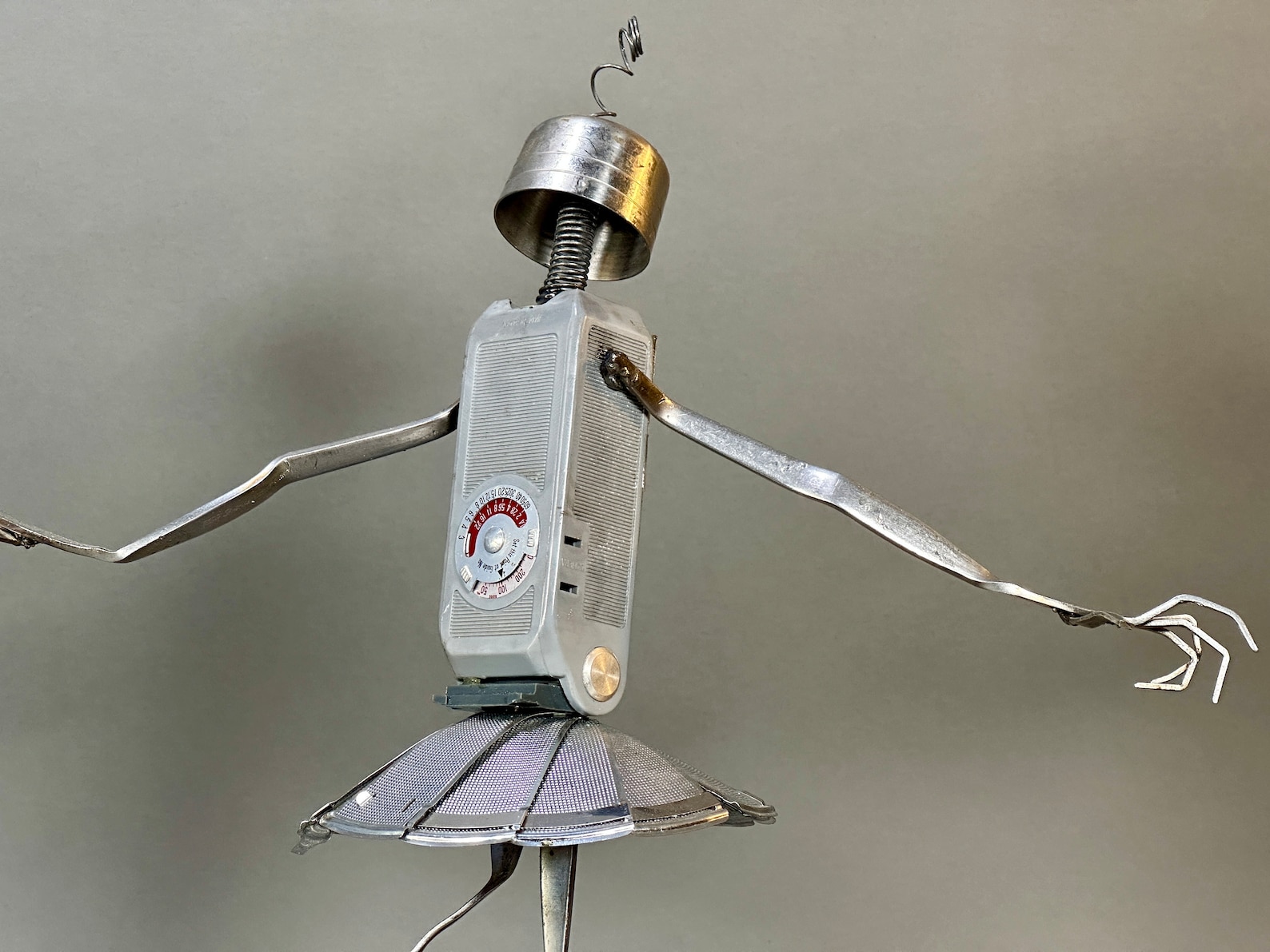 Skipping Found Object Robot Assemblage Sculpture by Jeffery Weatherford ...