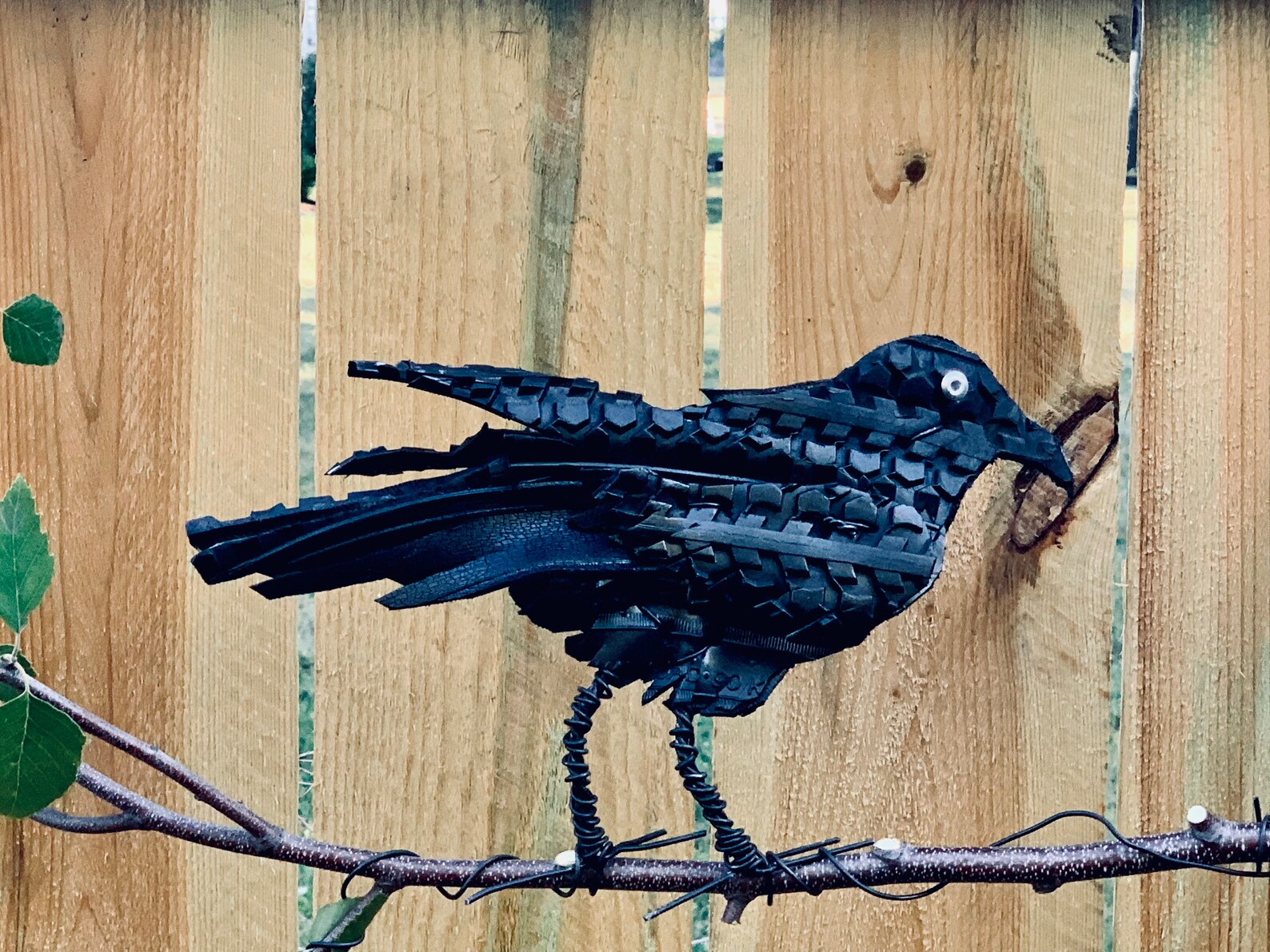 Tired Crow or Raven Made From Upcycled Bike Tires - Etsy