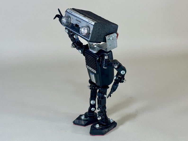 Vintage CB Radio Found Object Robot Assemblage Sculpture, 10-4 Good ...
