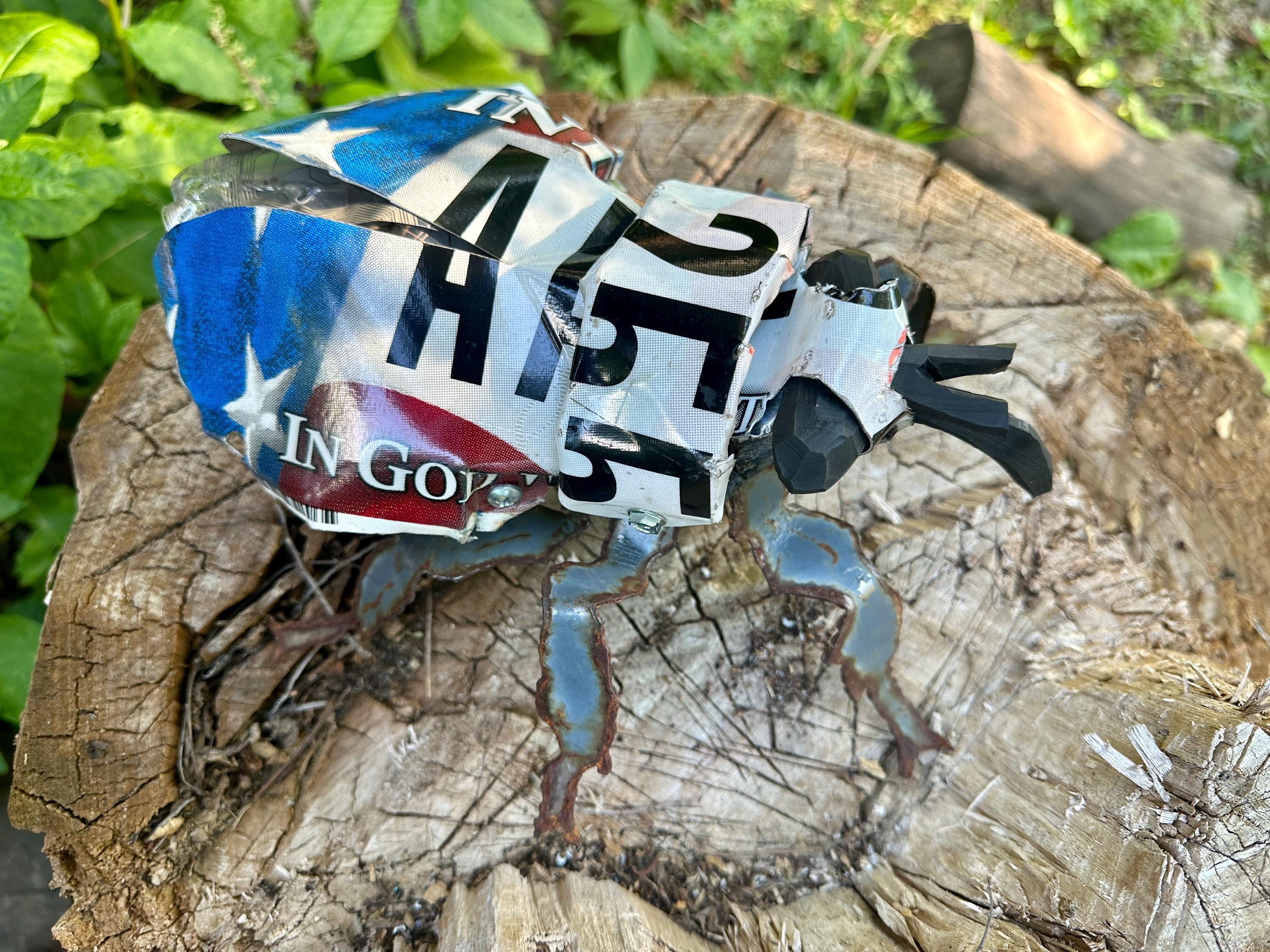 Found Object Beetle Bug Assemblage Sculpture - Etsy