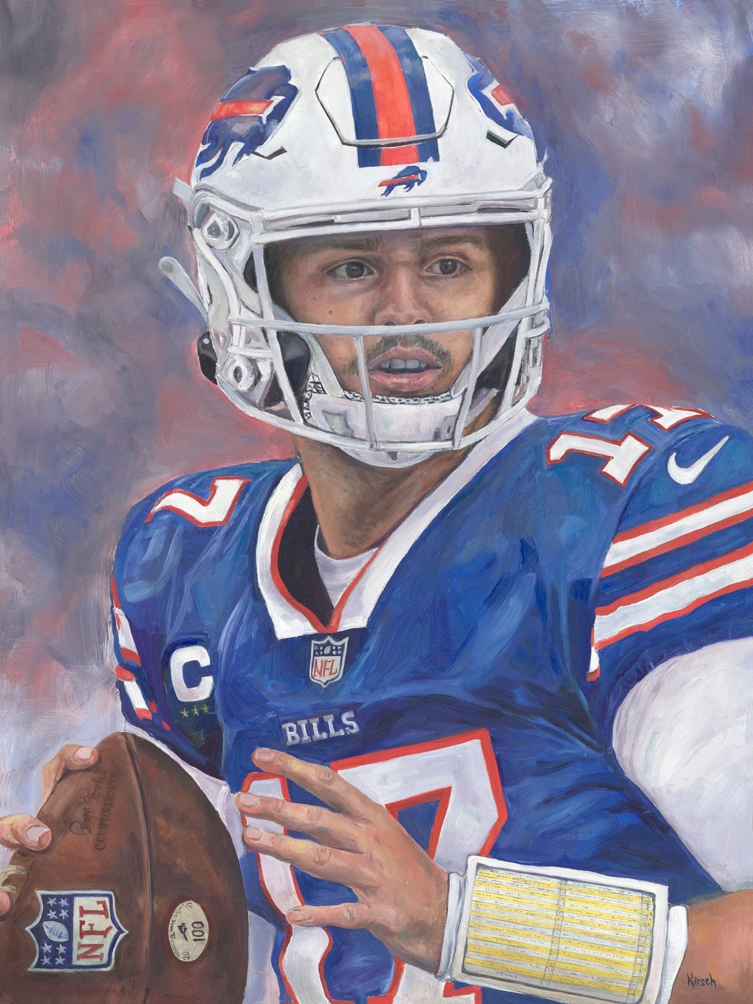 Original, Signed, Fine Art Print of an Oil Painting, "josh Allen ...