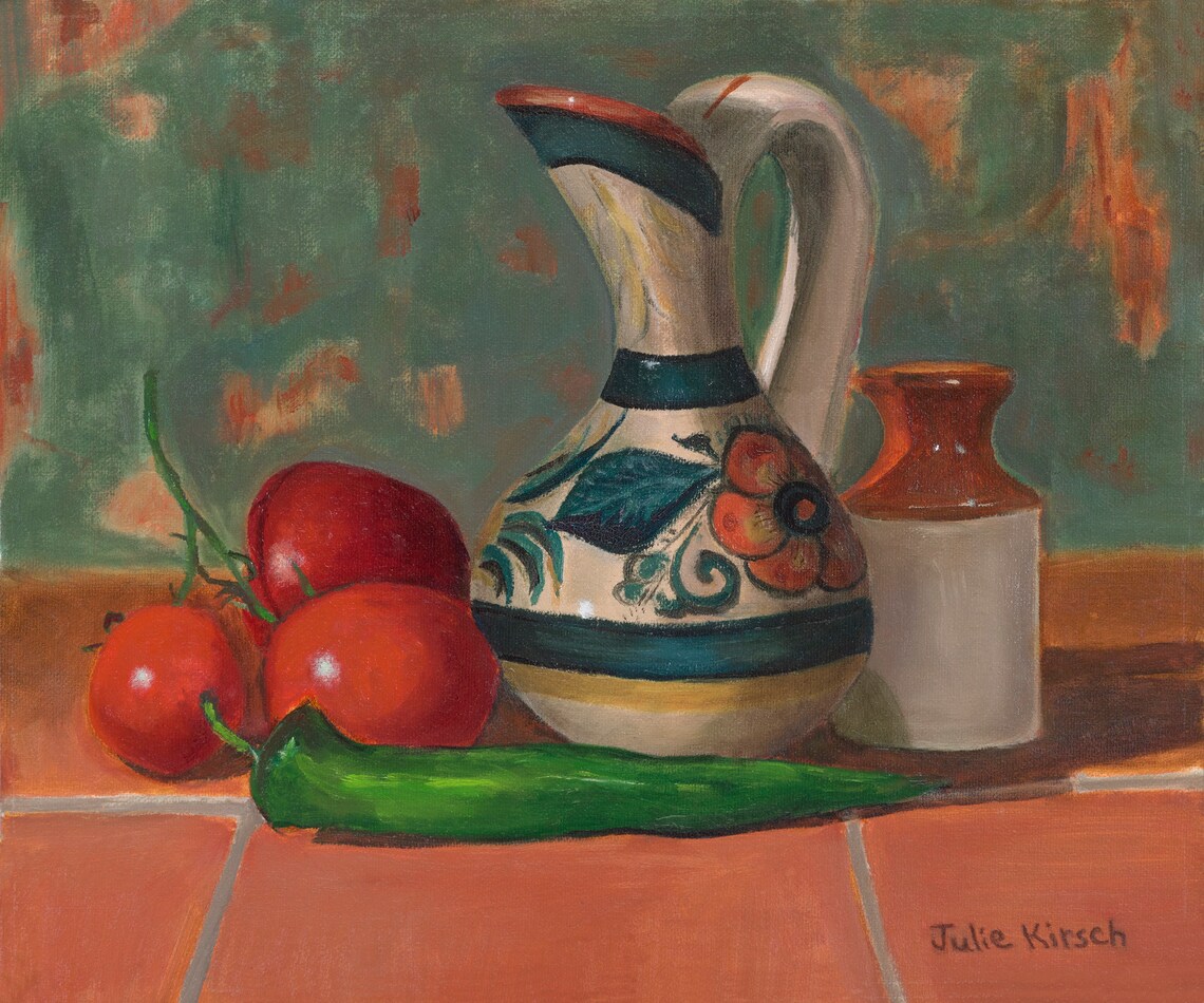 Mexican Table Top - Original, Signed, Fine Art, Giclée Print, Still ...