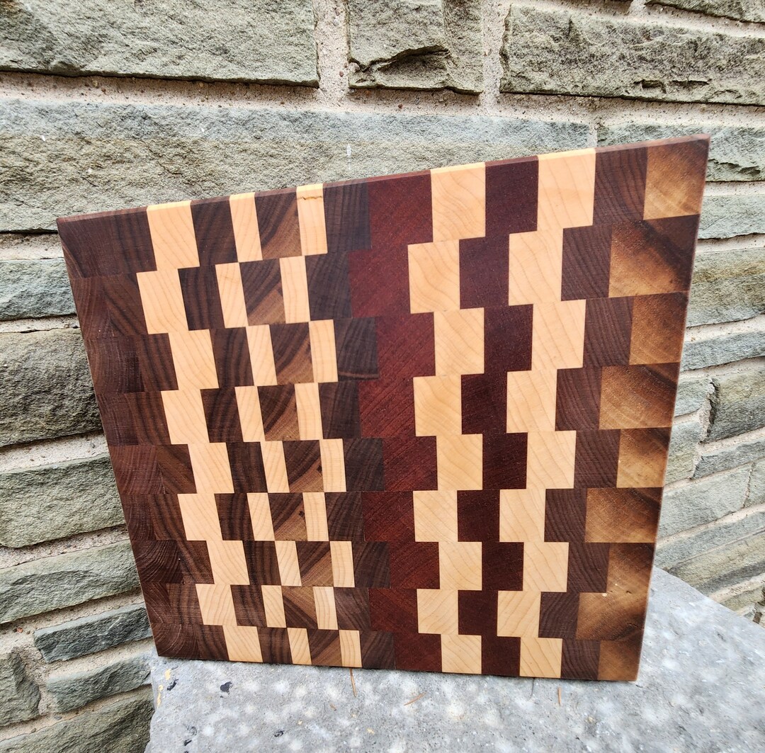 End Grain Cutting Block Board End Grain Walnut, Maple, Mahogany ...