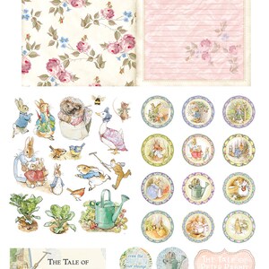Peter Rabbit Deluxe Washi Tapes, Die Cut Stickers, Scrapbook S for ...