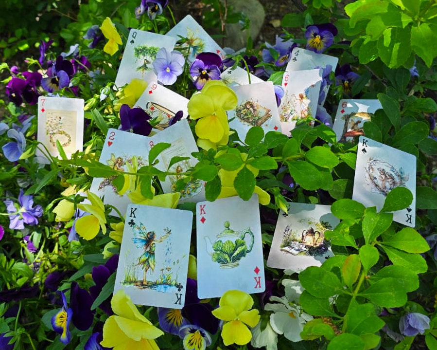 Forest Garden Fairies Magical Playing Cards Deck for Games, Crafts ...