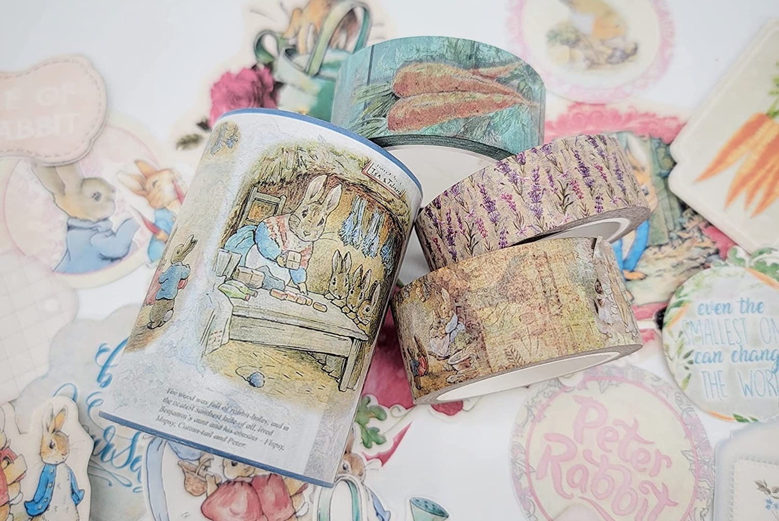 Peter Rabbit Deluxe Washi Tapes, Die Cut Stickers, Scrapbook S for ...