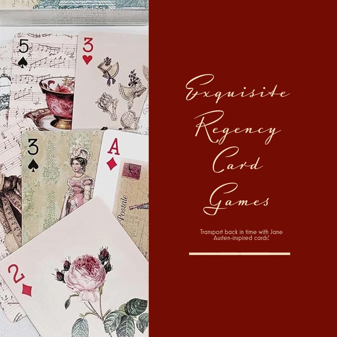 Jane Austen Romantic Historical Playing Cards Deck for Games, Tea Party ...