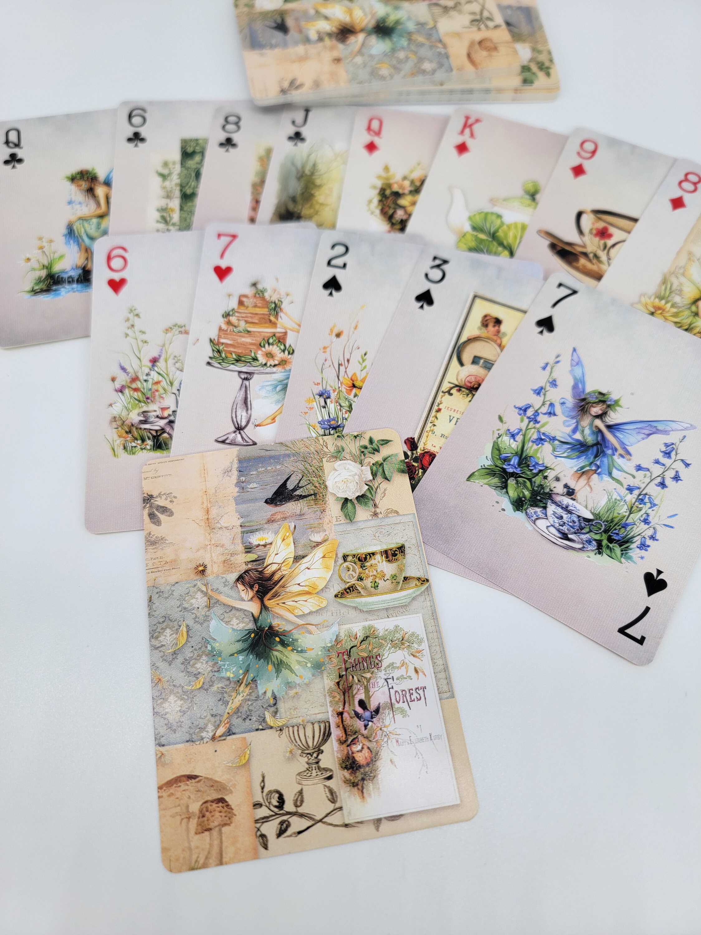 Forest Garden Fairies Magical Playing Cards Deck for Games, Crafts ...