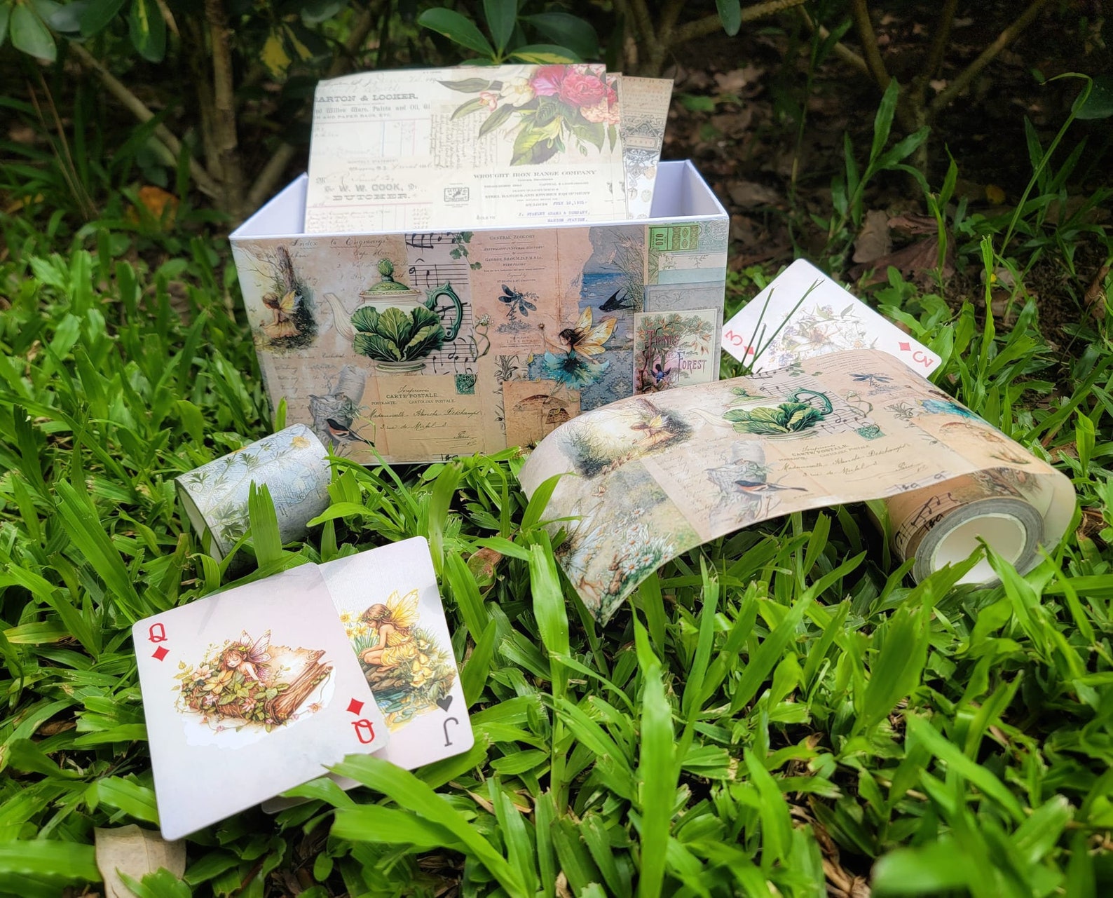 Forest Garden Fairies Magical Playing Cards Deck for Games, Crafts ...