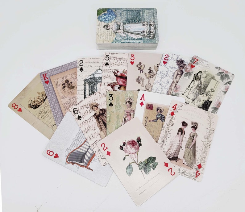 Jane Austen Washi Tape Set: Collage Paper, Stickers & Playing Cards - Etsy