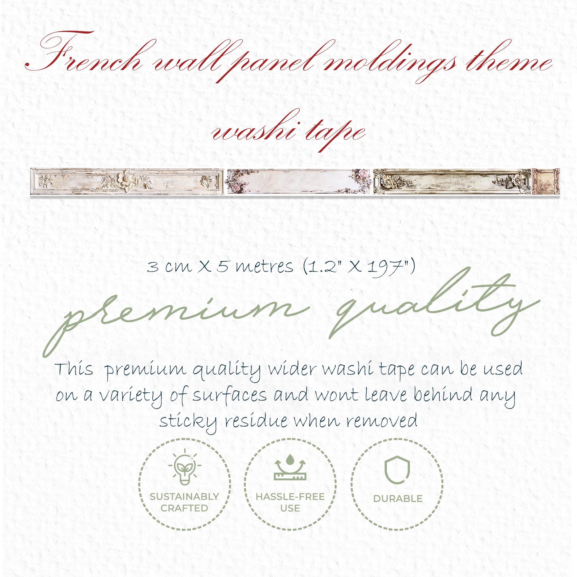 Vintage French Wall Panel Moldings Washi Tape - Etsy
