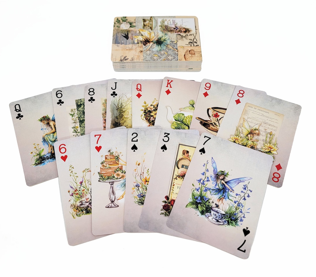 Forest Garden Fairies Magical Playing Cards Deck for Games, Crafts ...