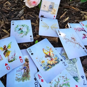 Forest Garden Fairies Magical Playing Cards Deck for Games, Crafts ...