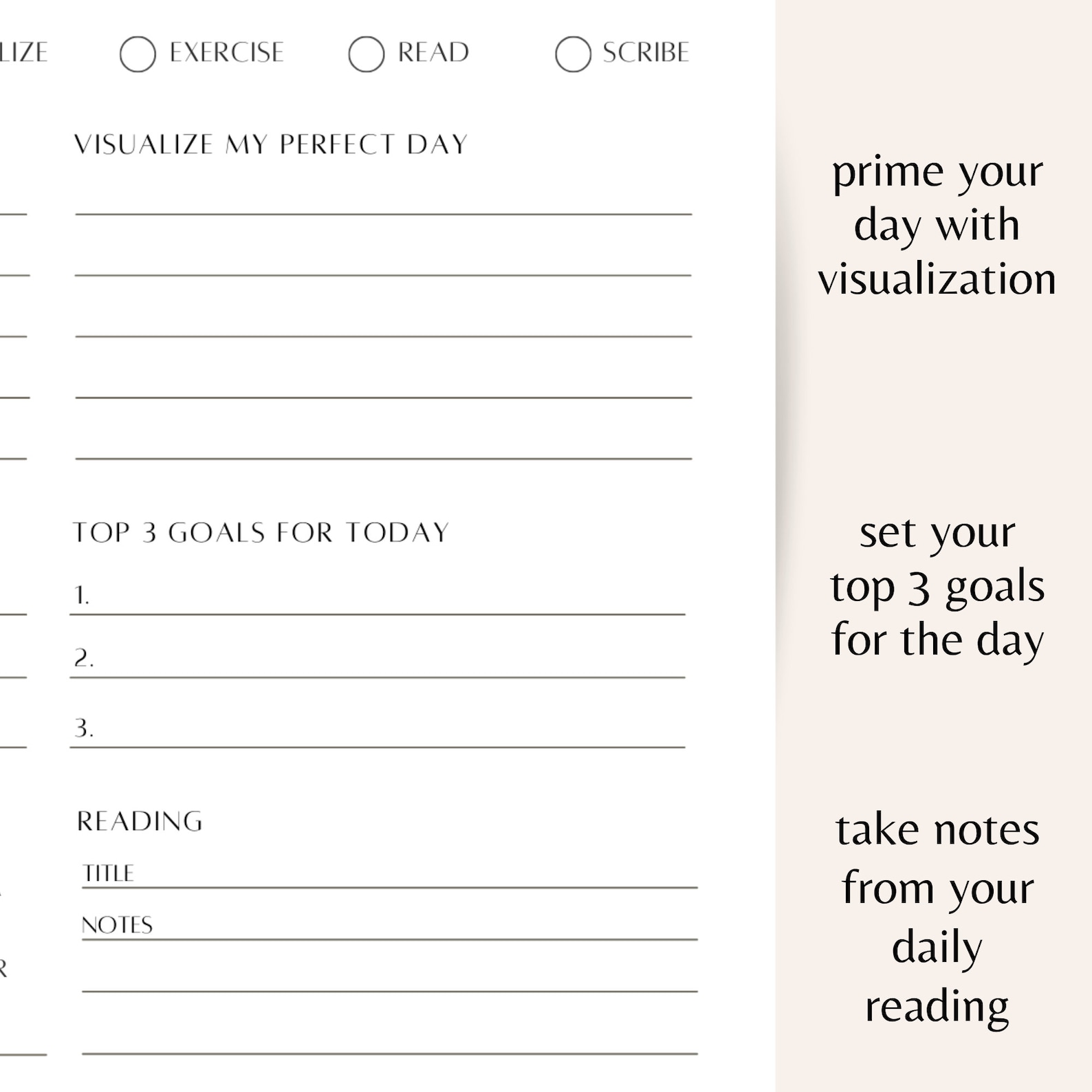 Miracle Morning Journal Printable: SAVERS Habit Tracker (PDF) - Etsy