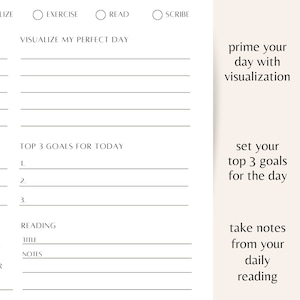 Miracle Morning Journal Printable: SAVERS Habit Tracker (PDF) - Etsy