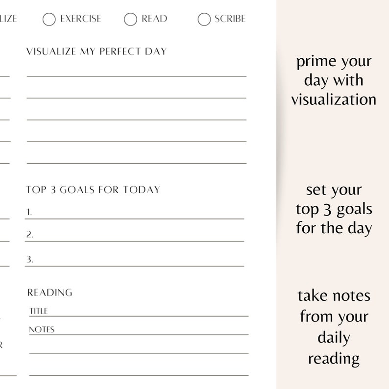 Miracle Morning Journal Printable: SAVERS Habit Tracker (PDF) - Etsy