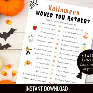 Halloween Would You Rather Game, Halloween This or That, Halloween Game ...