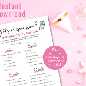 What's on Your Phone Birthday Game Phone Game Adult | Etsy