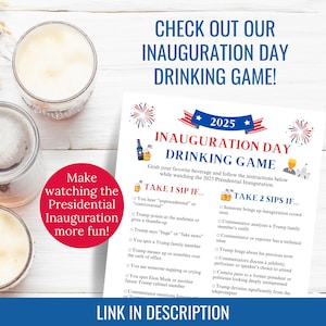 2025 Inauguration Day Bingo, Trump Inauguration Bingo, Printable ...