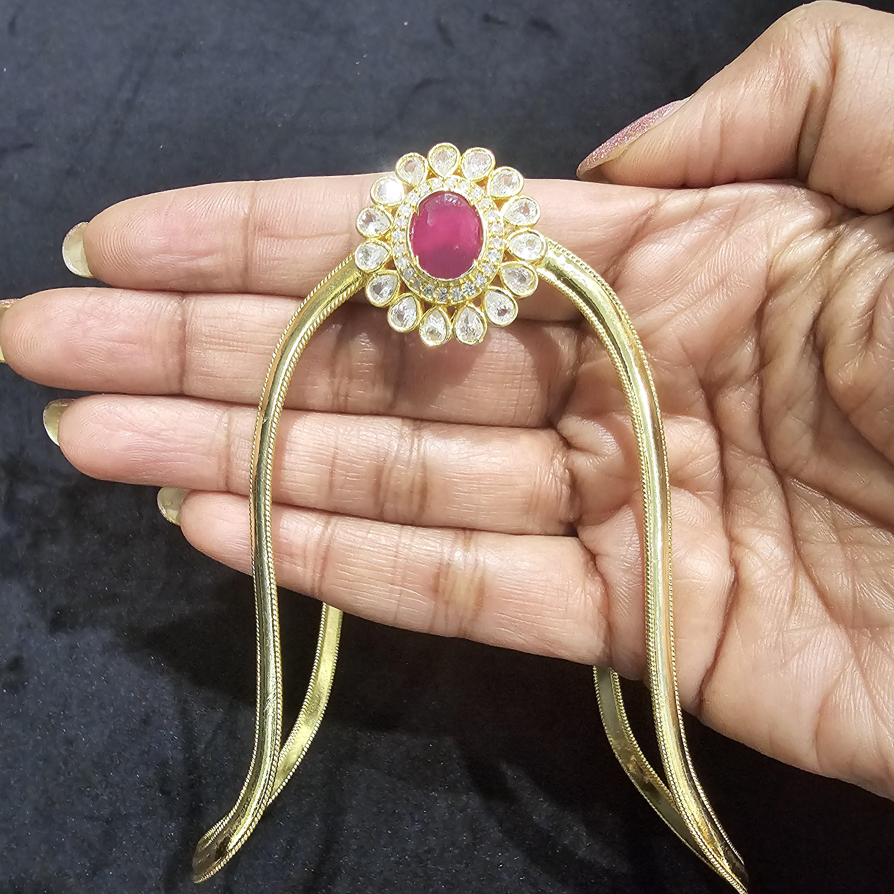 Adults 92.5 Silver Adult Baaju Bandh, Silver Armlet, Traditional Vanki ...