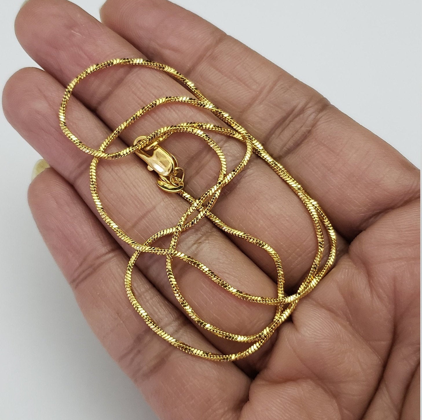 Gold covering chains Thin chains for a minimalist. | Etsy