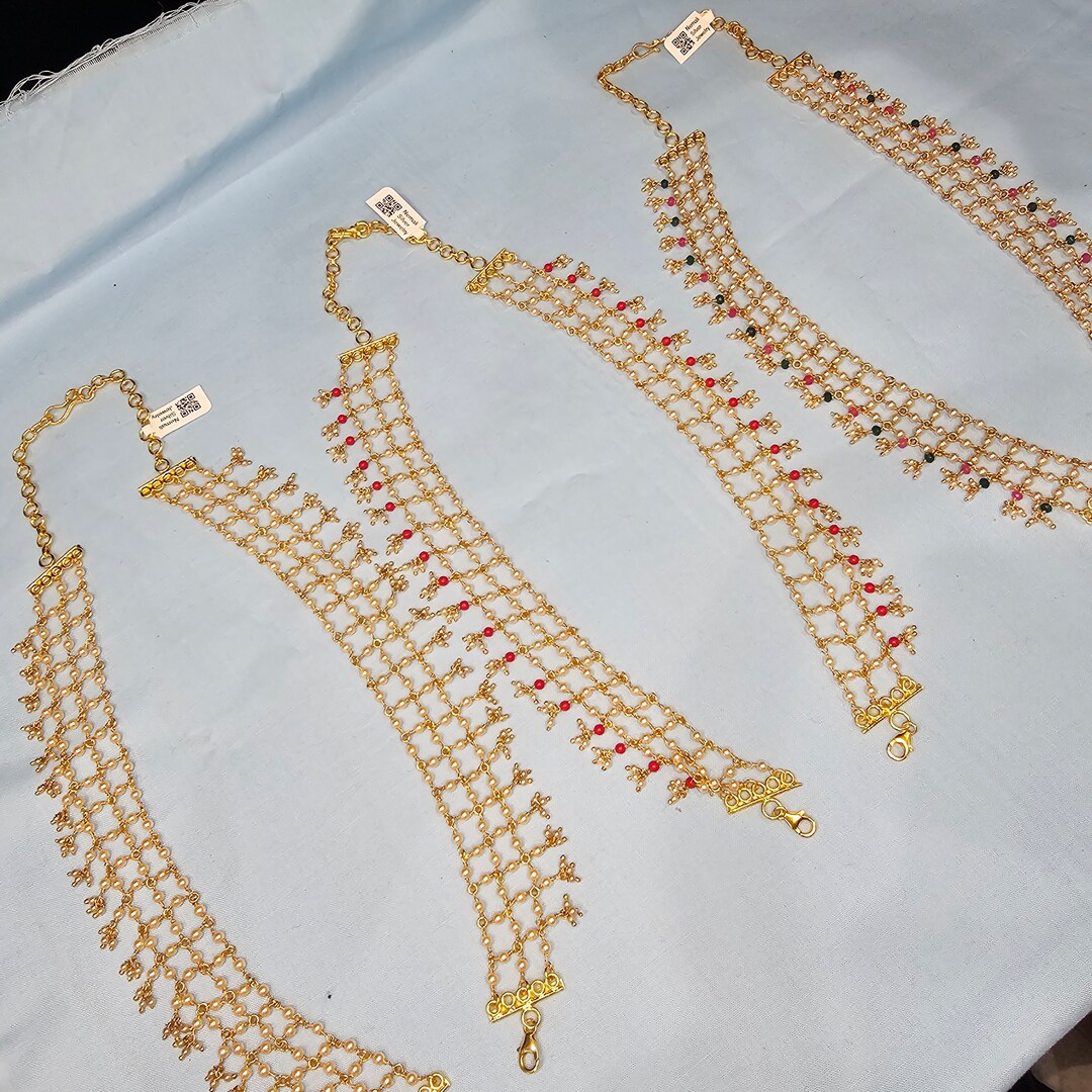 92.5 Pure Silver Simple Chains, Small Beads Chains, Silver Chains- Mix ...