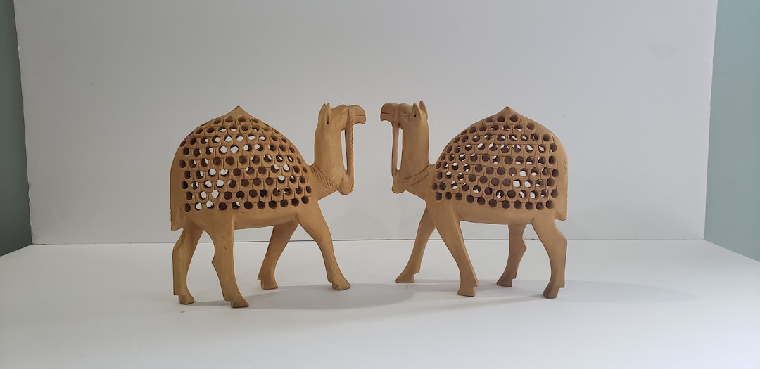 Wooden Handmade Camel Set, Handicrafts of India, Home Decor, Living ...