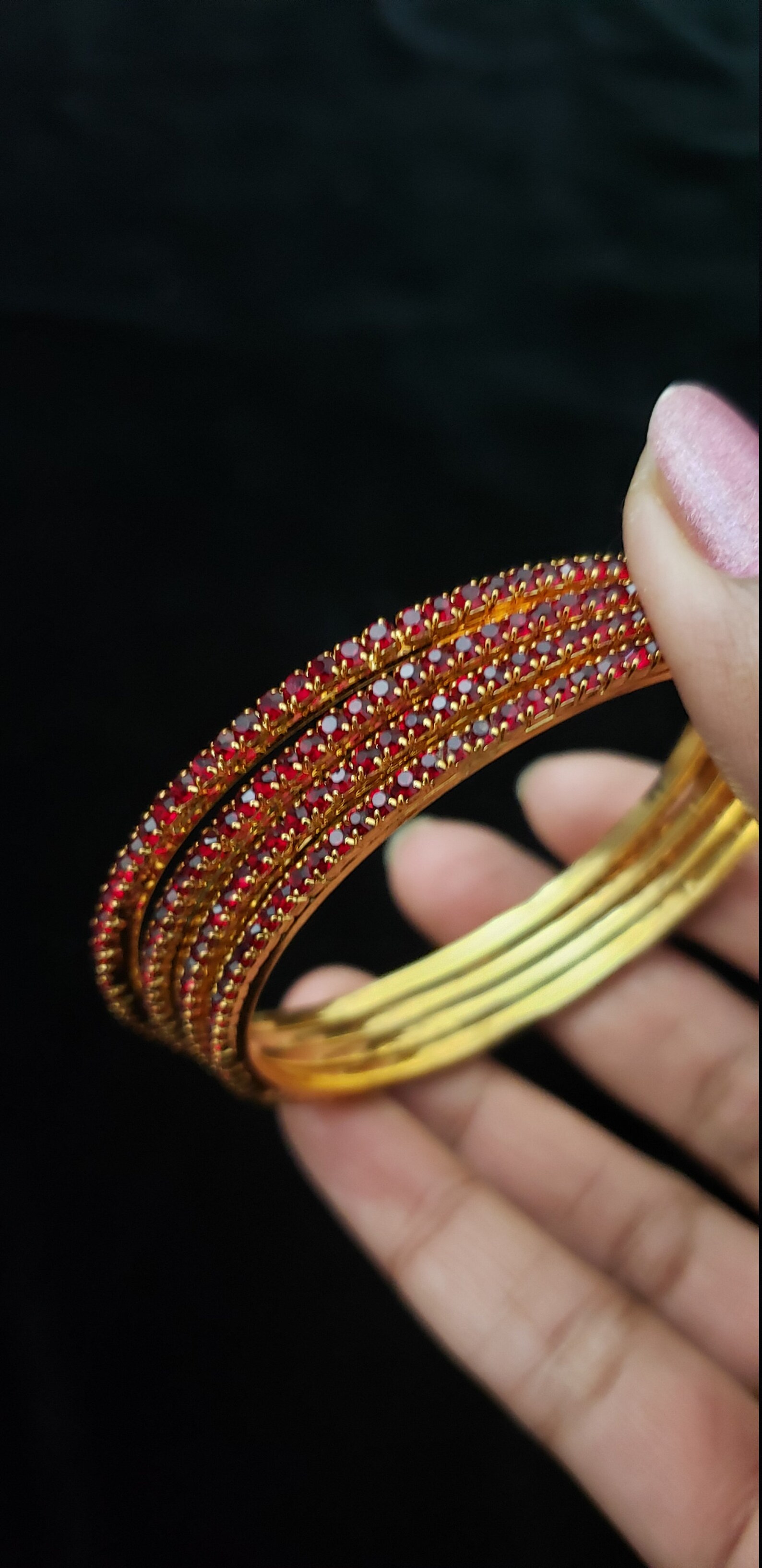 Maroon Color Stone Bangles, Set of 4 Bangles, Mix N Match Bangles - Etsy