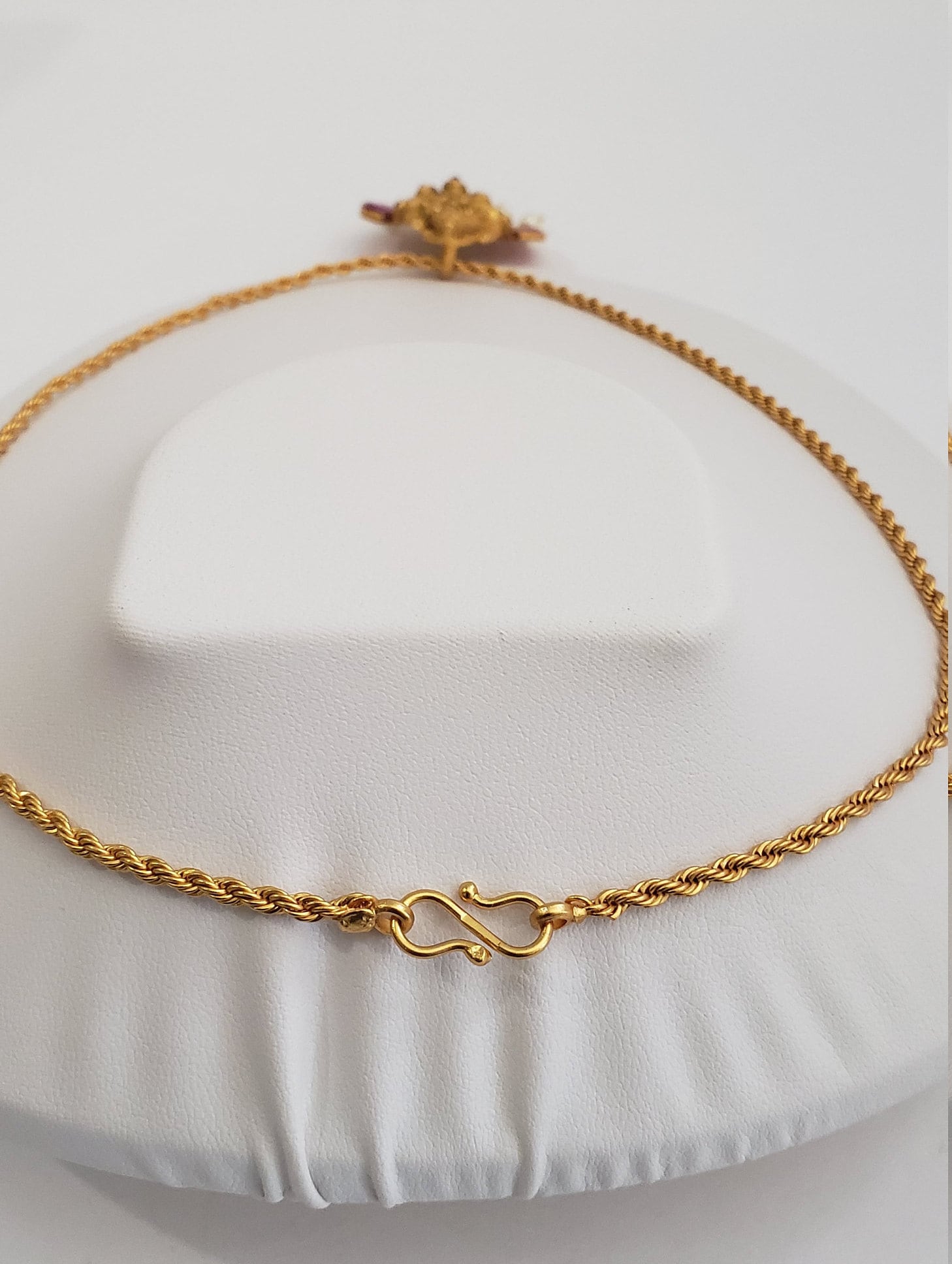 18"matt Finish Antique Gold Chain, Short Necklace Chain, Matt Finish ...