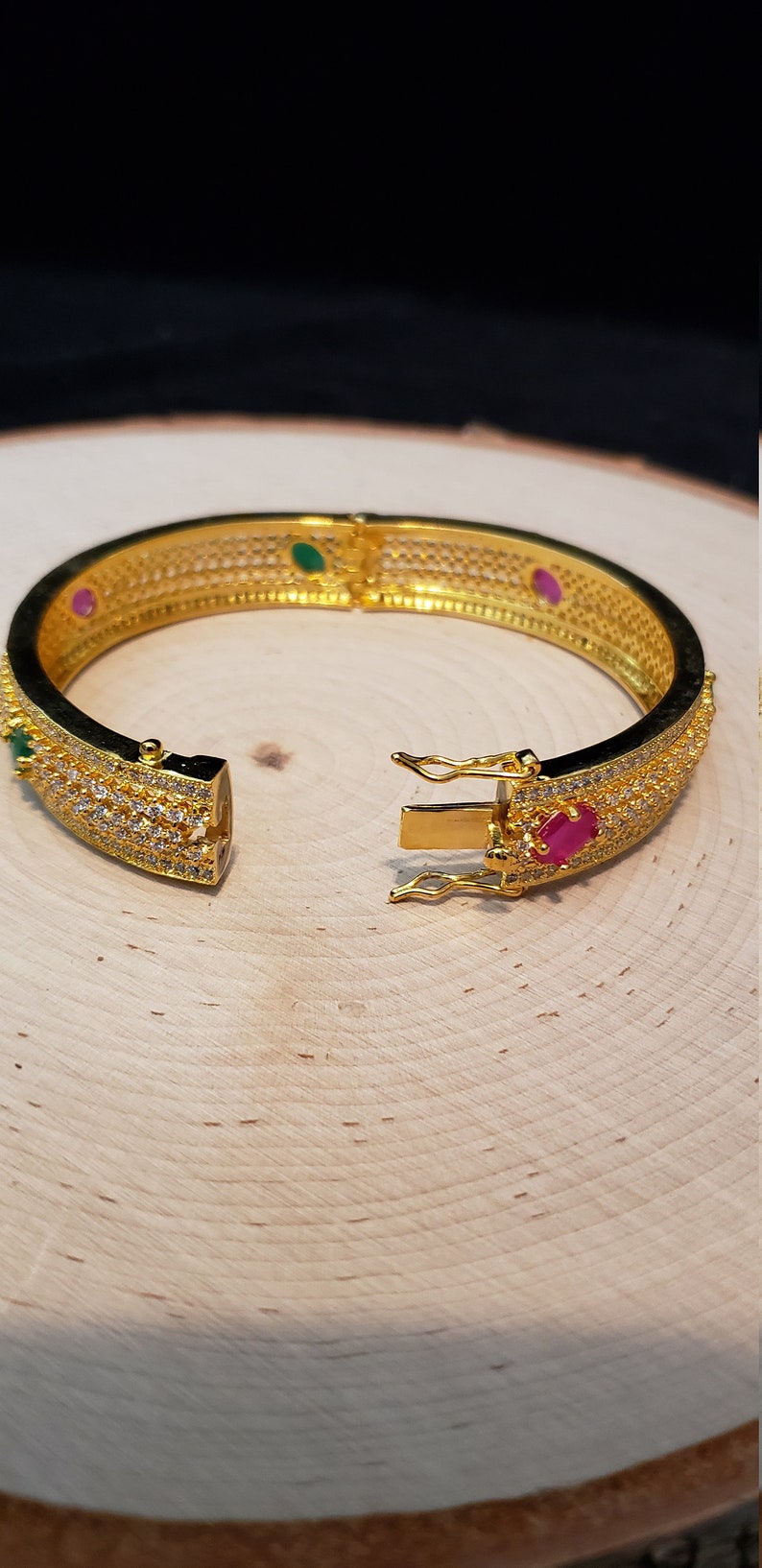 White CZ Bangles Setsize Indian Bangles Set 2 Bangle Set - Etsy