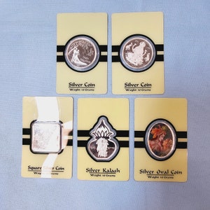 Pure Silver Coins, 10gm Coins Packed in Cards/ Capsule, Gifting Silver ...
