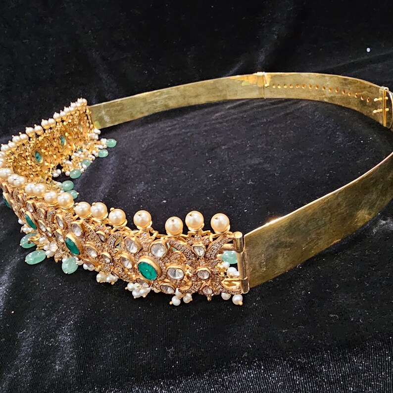 92.5 Silver Vaddanam, South Indian Style Vaddanam, Traditional Waist ...