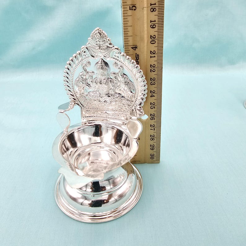 Pure Silver Kamashi Deepam, Big to Small Size Silver Puja Diyas, Silver ...