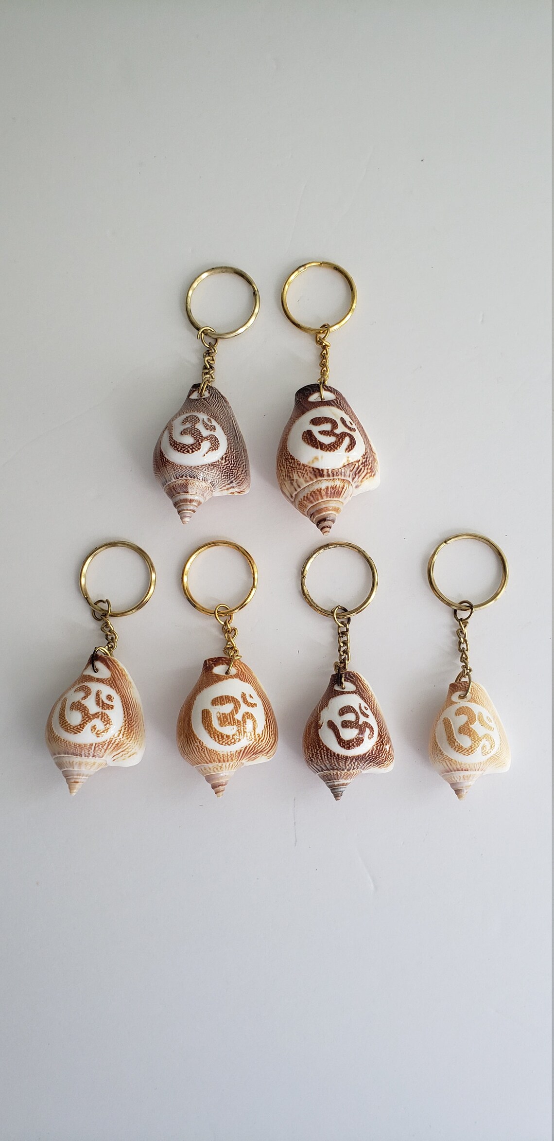 Shell Key Chains OM Shell Key Chains From India Beach - Etsy