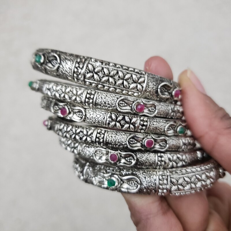 Oxidized Bangles - Etsy