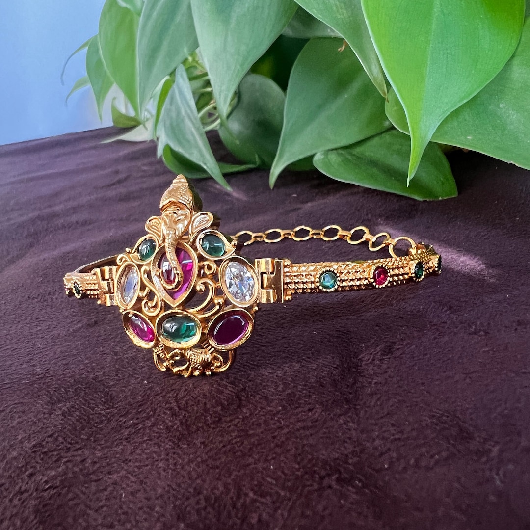 Kids Armlets Ganesh Pattern in Multi Colors /ara Vanki Made With Semi ...