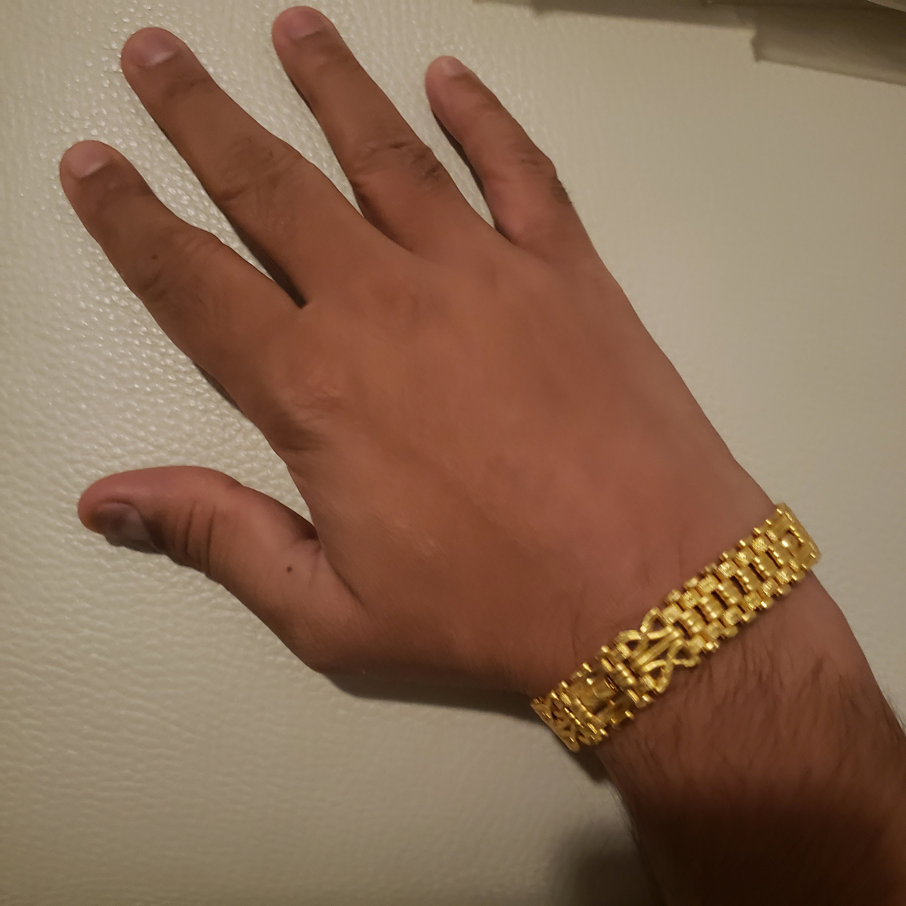 Men's Bracelets Real Gold Replica Bracelets 22k Gold - Etsy