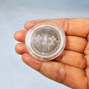 Pure Silver Coins, 10gm Coins Packed in Cards/ Capsule, Gifting Silver ...