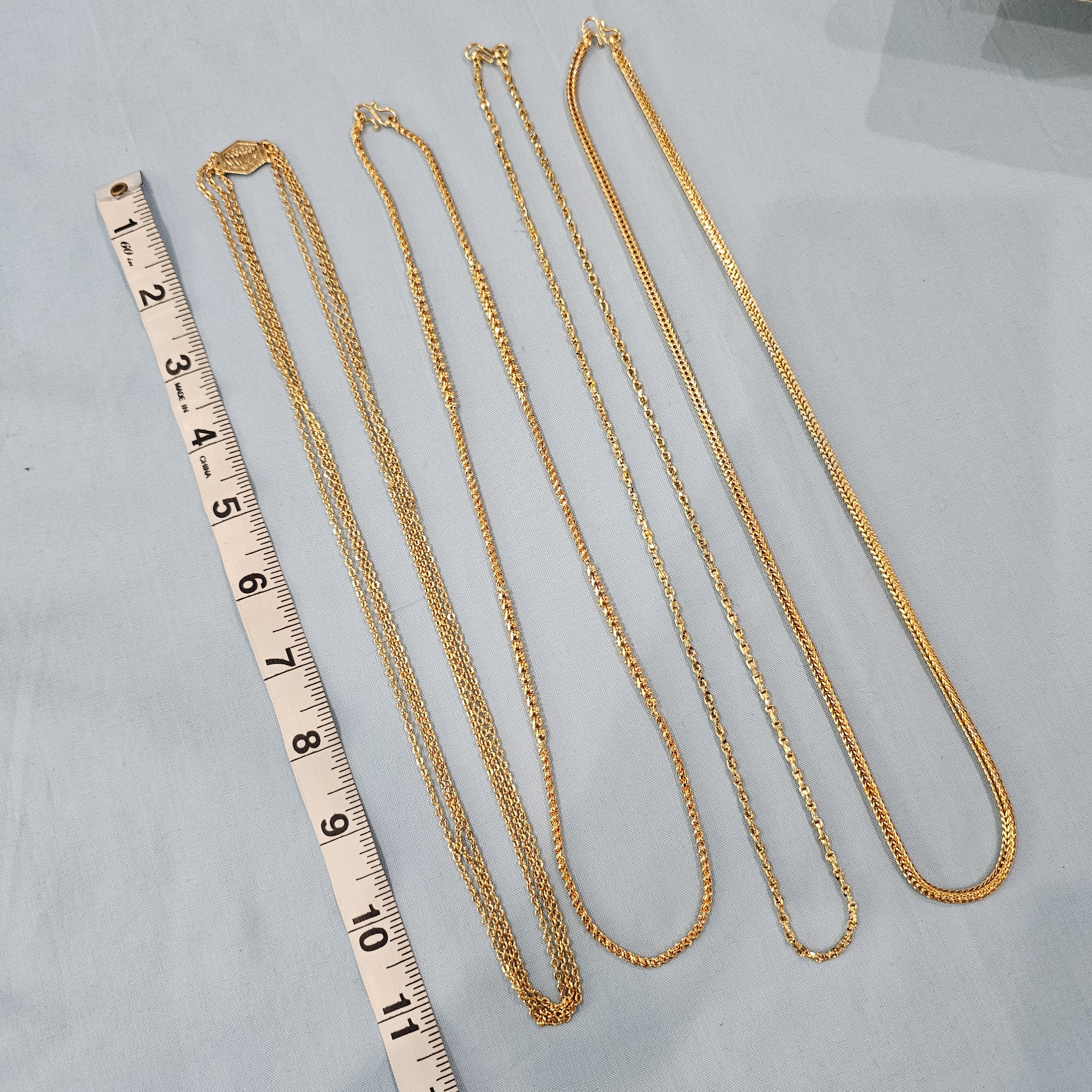 Long Matt Finish Antique Gold Chain, Long Necklace Chain, Matt Finish ...
