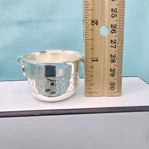 Pure Silver Gangalam, Shanku Chakra and Vinayaka Prasadham Bowls, Small ...