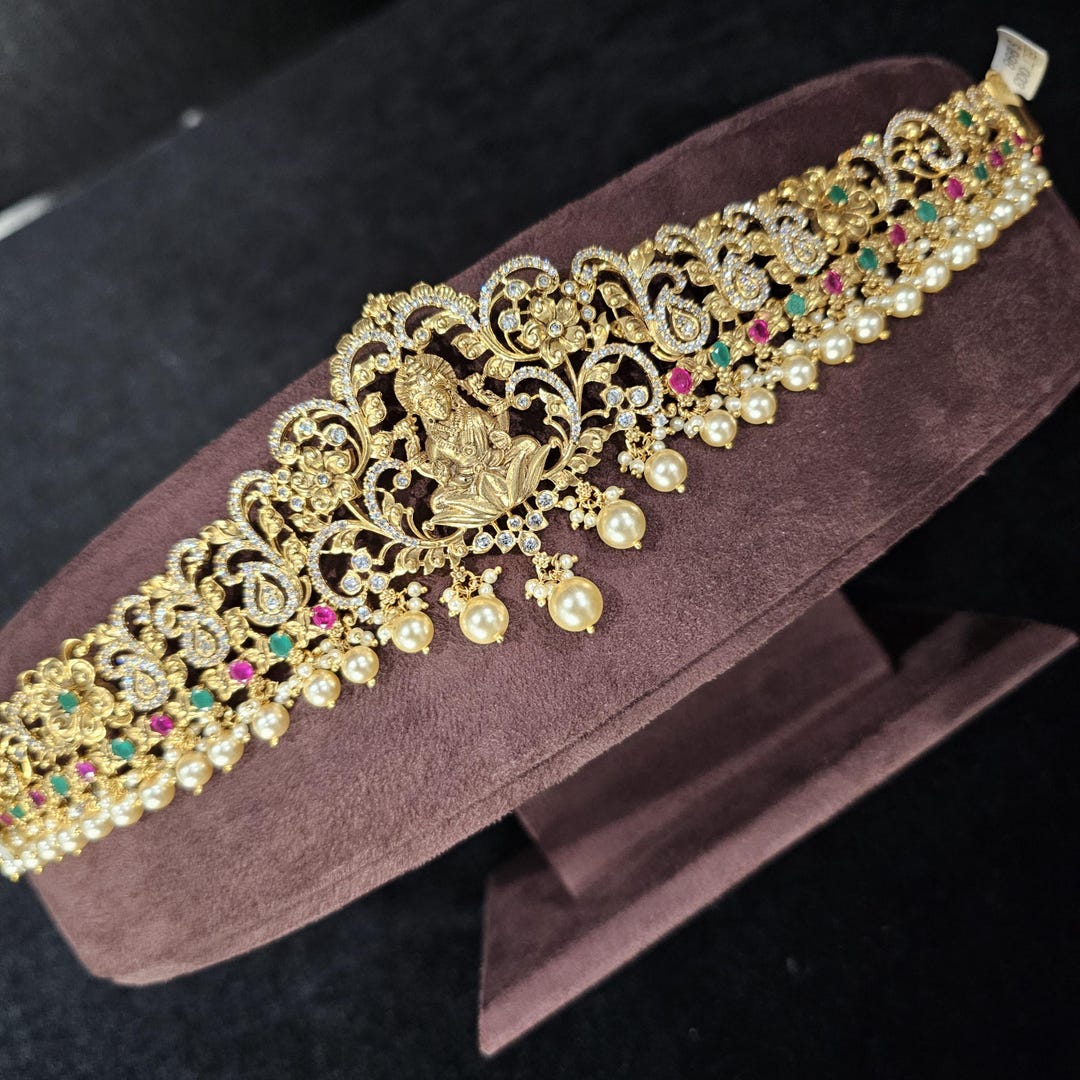 92.5 Silver Vaddanam, South Indian Style Vaddanam, Traditional Waist ...