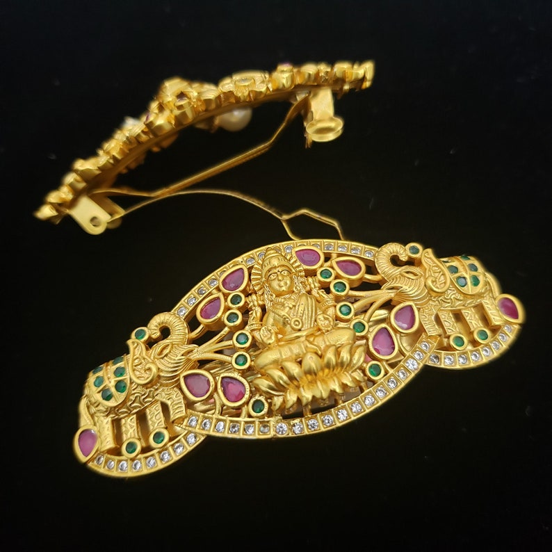 Indian Hair Clipsgold Covering Hair Clip Wedding - Etsy