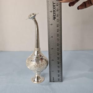 Pure Silver Paneer Butti, Silver Rose Water Sprinkler, Paneer Sambu for ...